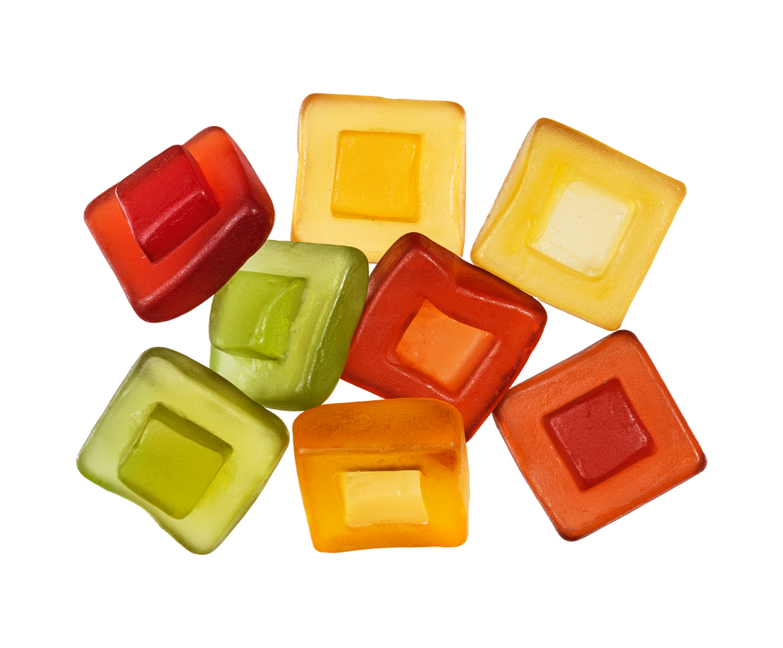 Fruity Gummy Cubes