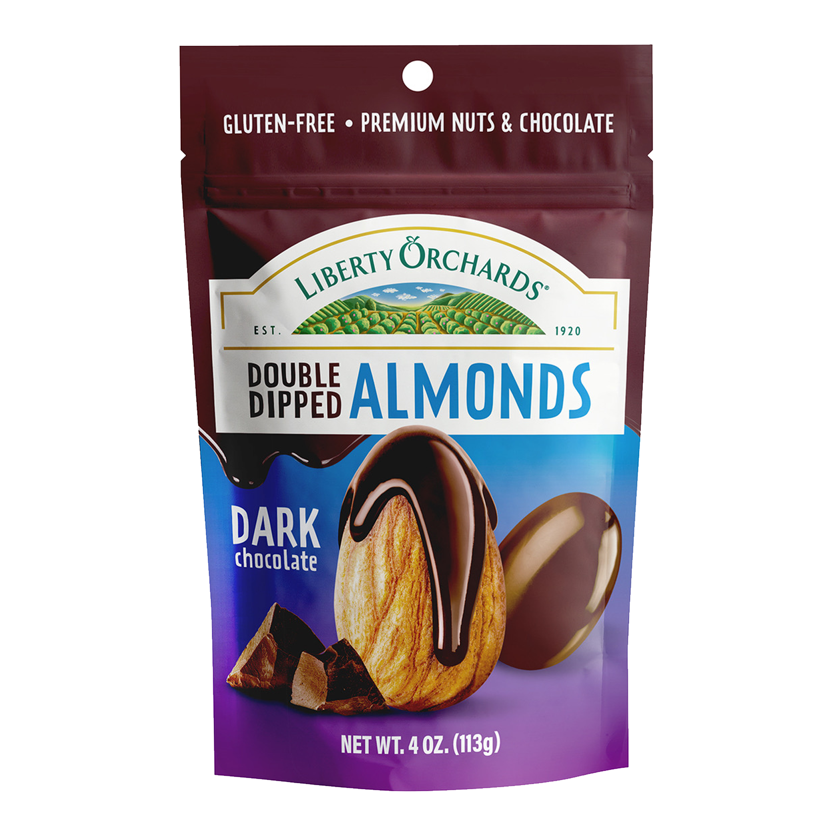 Dark Chocolate Almonds | Liberty Orchards