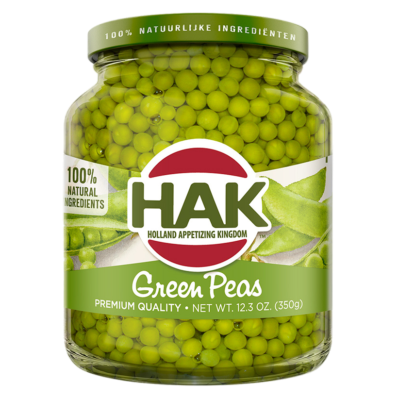 12.3oz HAK Green peas | Liberty Orchards