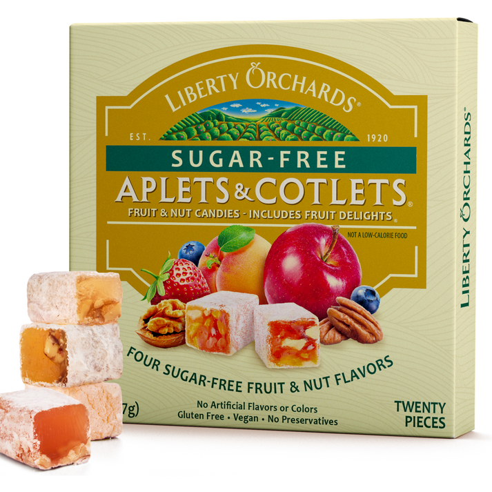 8oz Sugar-Free Aplets & Cotlets + Fruit Delights | Liberty Orchards
