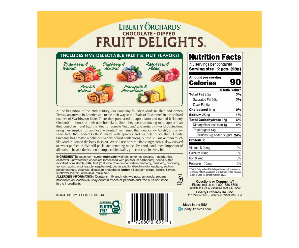 7.5oz Chocolate-Dipped Fruit Delights